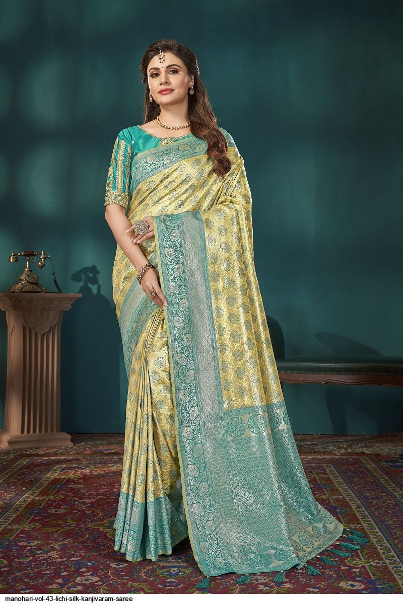 MANOHARI VOL 43 LICHI SILK KANJIVARAM SAREE