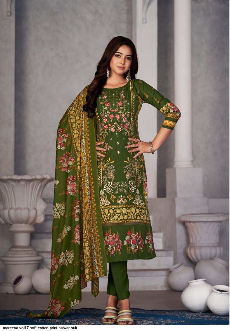 MAREENA VOL17 Soft Cotton PRINT SALWAR SUIT