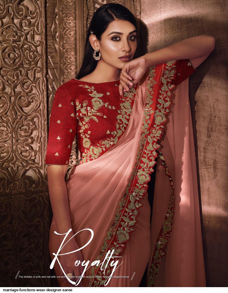 Marriage Functions Wear Designer Saree