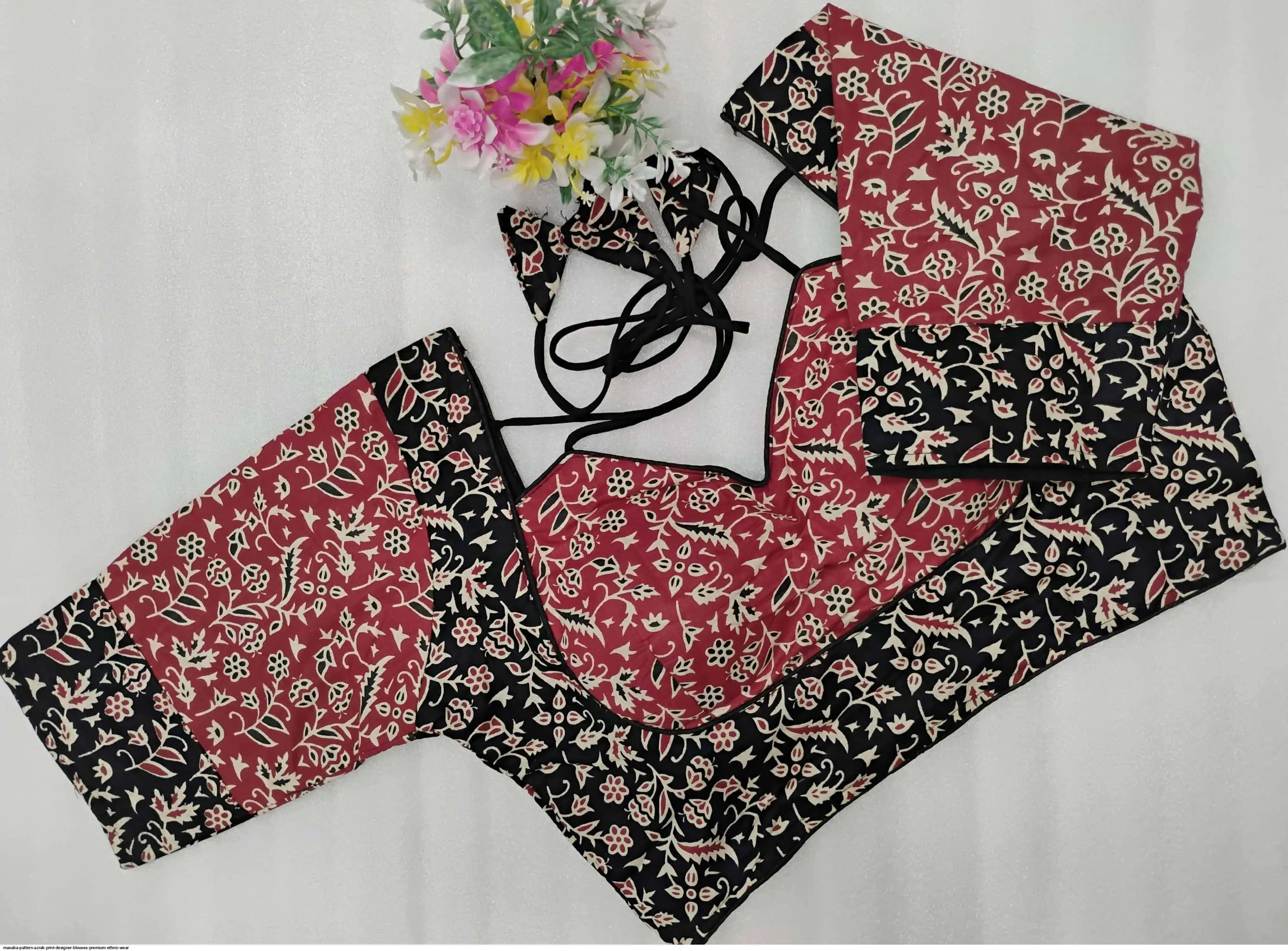 Masaba Pattern Azrak Print Designer Blouse – Wholesale India