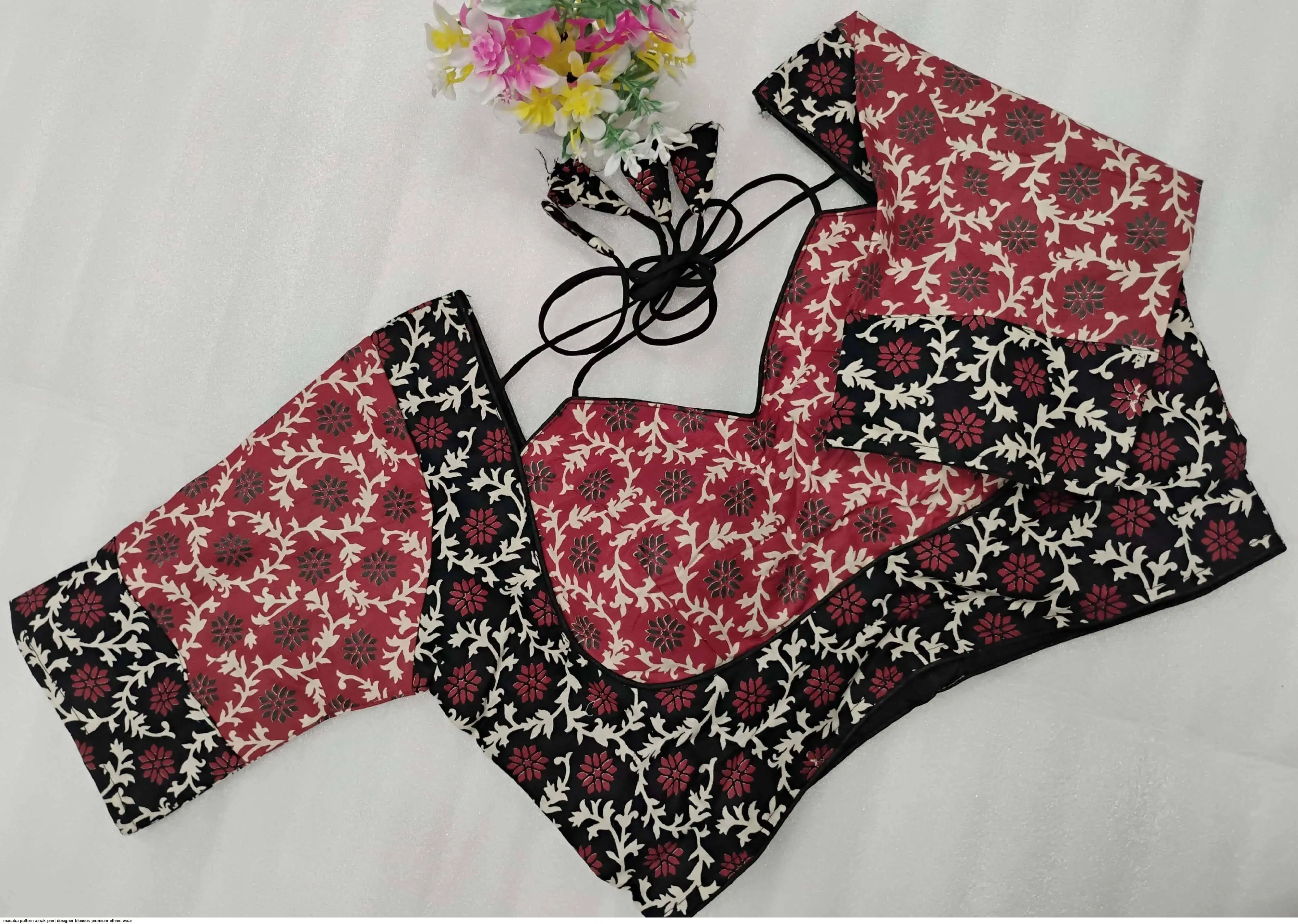 Masaba Pattern Azrak Print Designer Blouse – Wholesale India