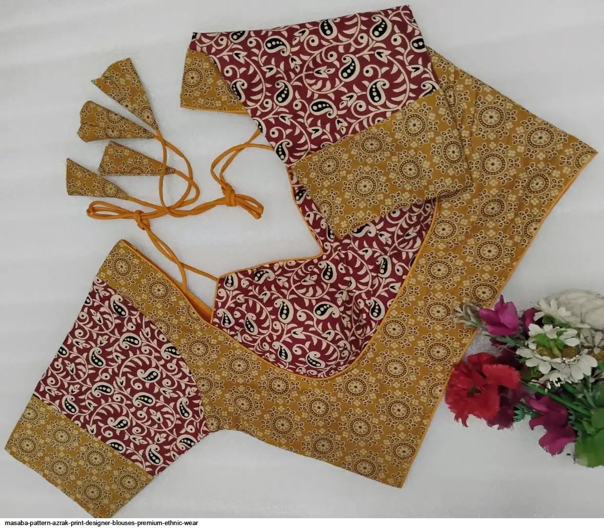 Masaba Pattern Azrak Print Designer Blouse – Wholesale India