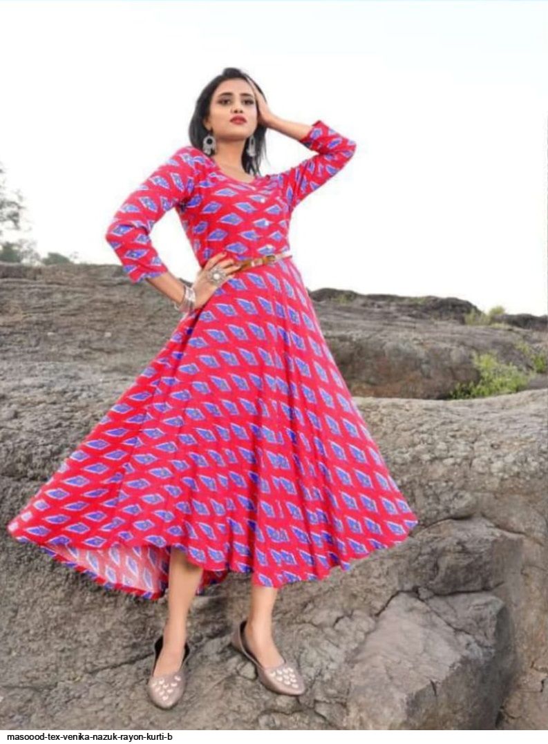 MASOOOD TEX VENIKA NAZUK RAYON KURTI