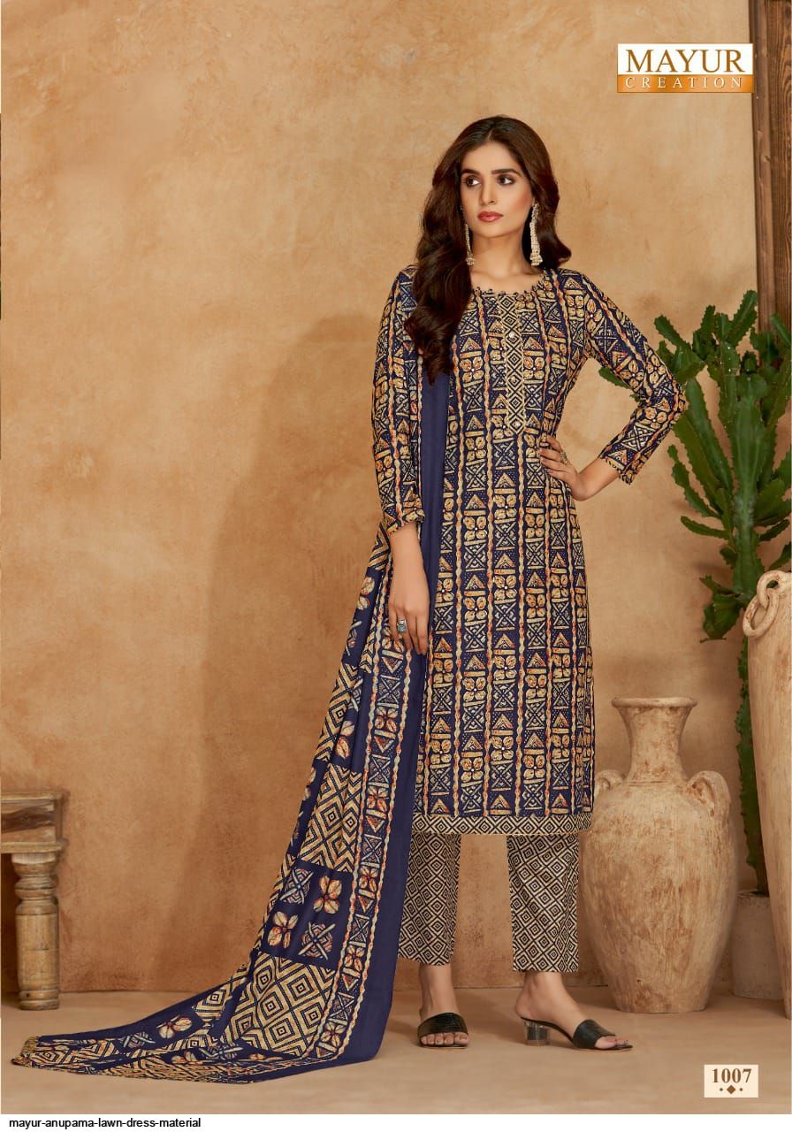 MAYUR ANUPAMA LAWN DRESS MATERIAL