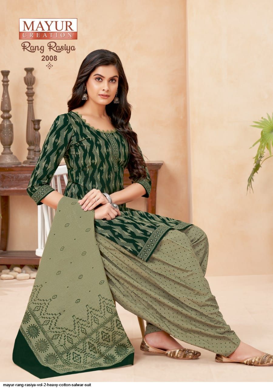 Mayur Rang Rasiya Vol 2 Heavy Cotton Salwar Suit
