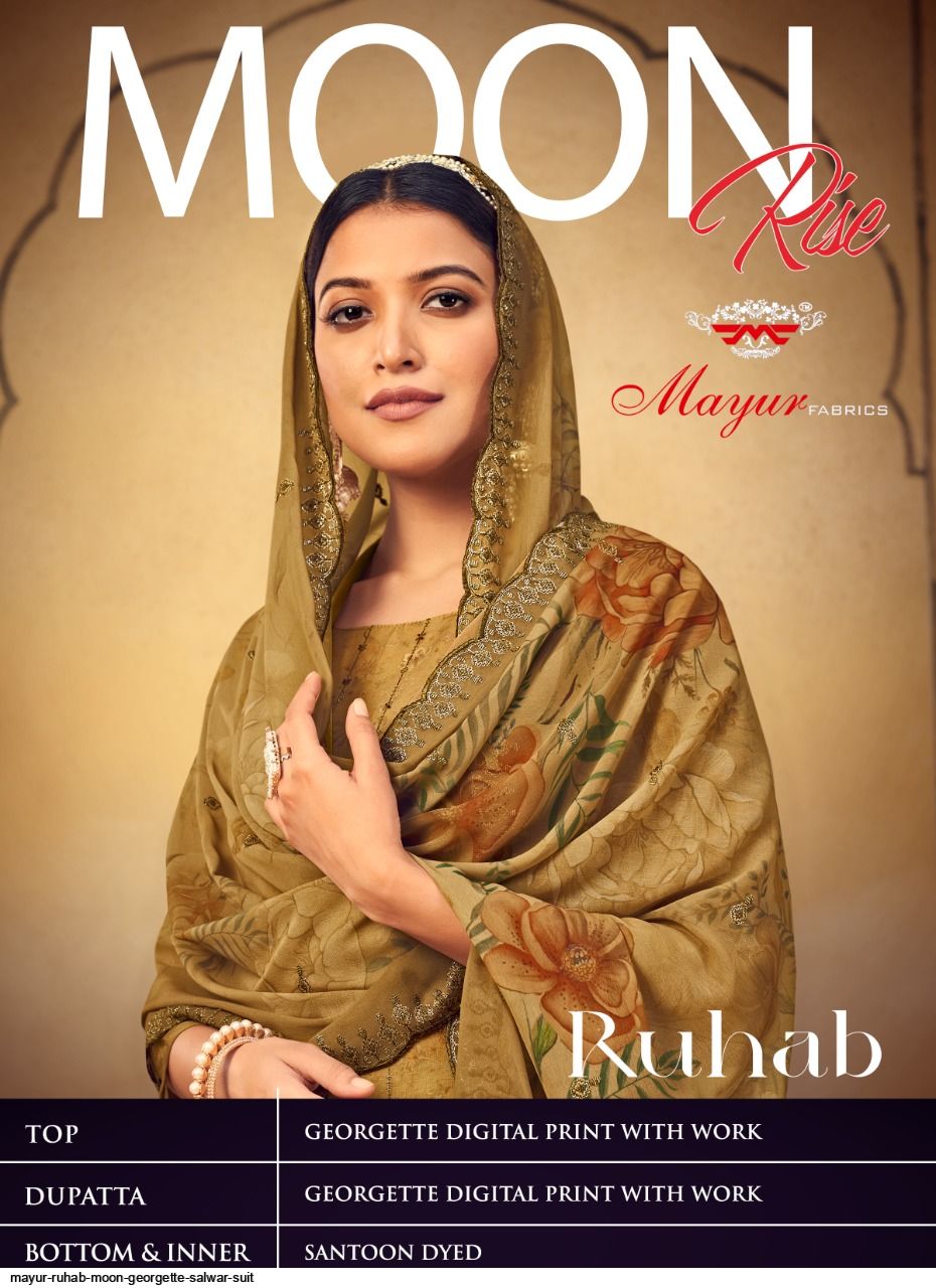 Mayur Ruhab Moon georgette salwar suit
