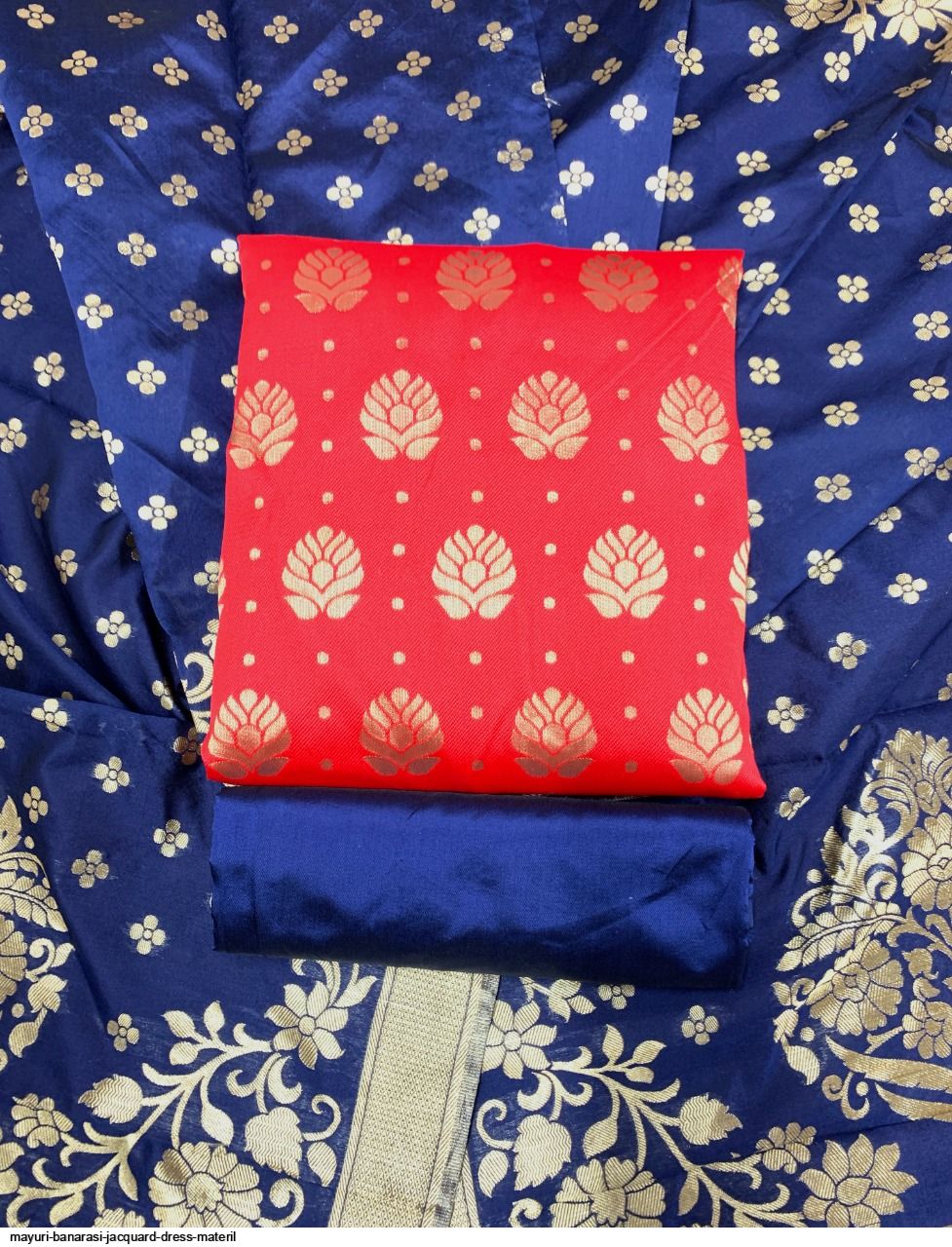 MAYURI Banarasi Jacquard dress materil