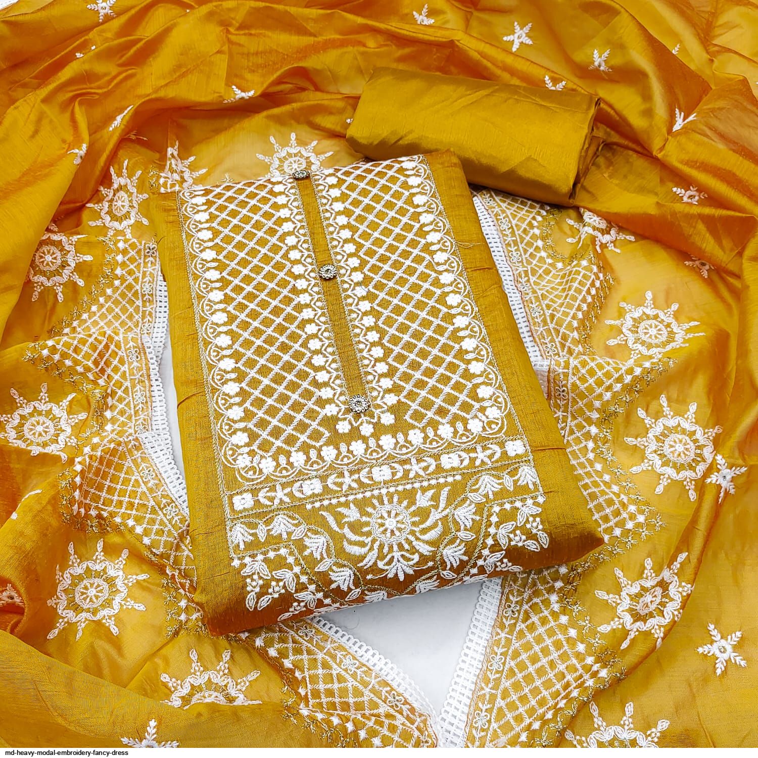 MD HEAVY MODAL EMBROIDERY FANCY DRESS