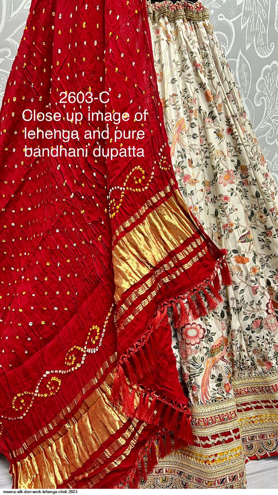 Meena silk Dori work lehenga choli 2603