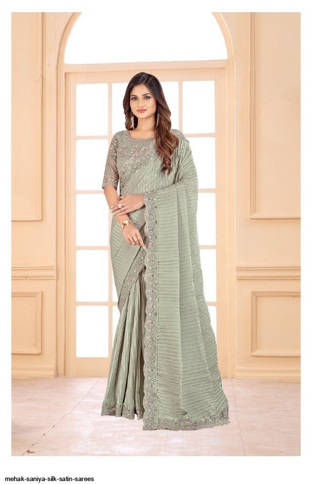 MEHAK SANIYA SILK SATIN SAREES