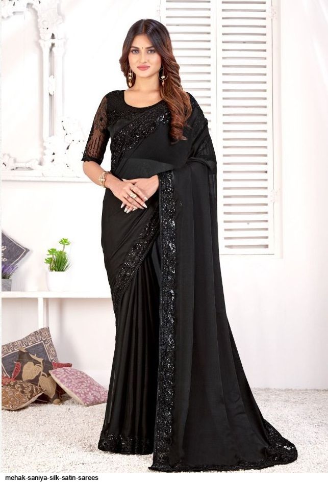 MEHAK SANIYA SILK SATIN SAREES