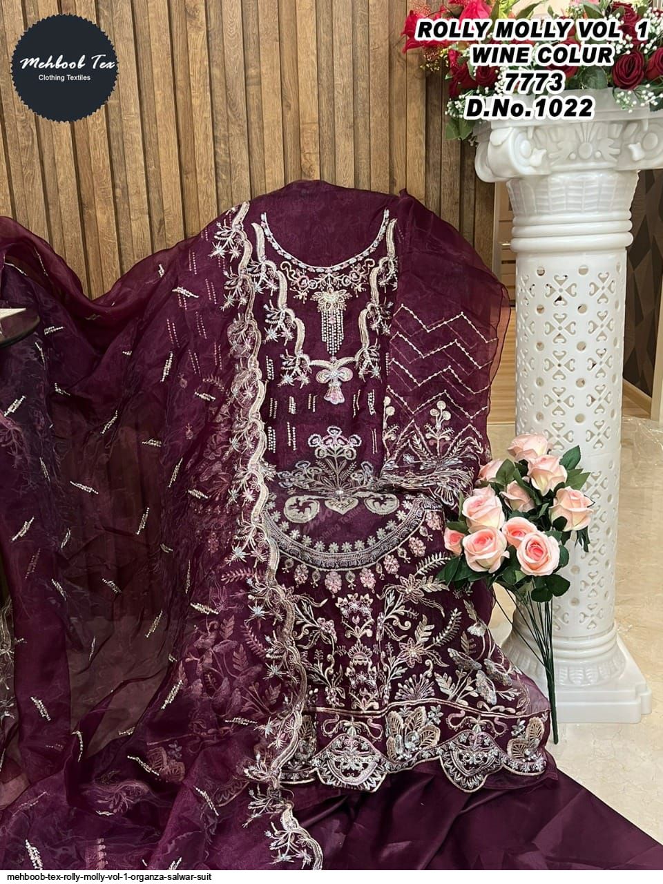 MEHBOOB TEX Rolly molly vol 1 organza SALWAR SUIT