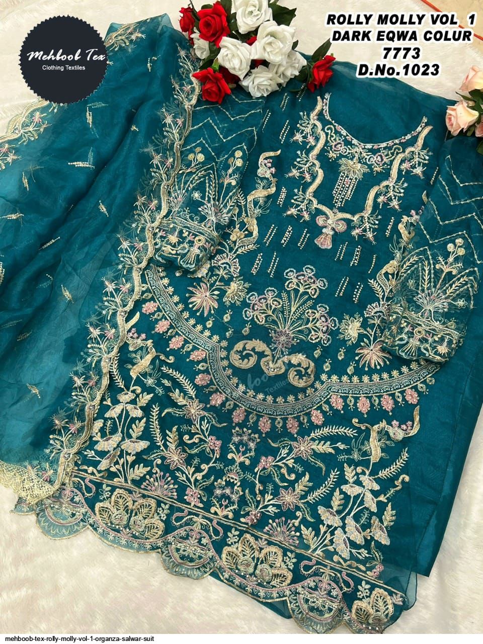 MEHBOOB TEX Rolly molly vol 1 organza SALWAR SUIT