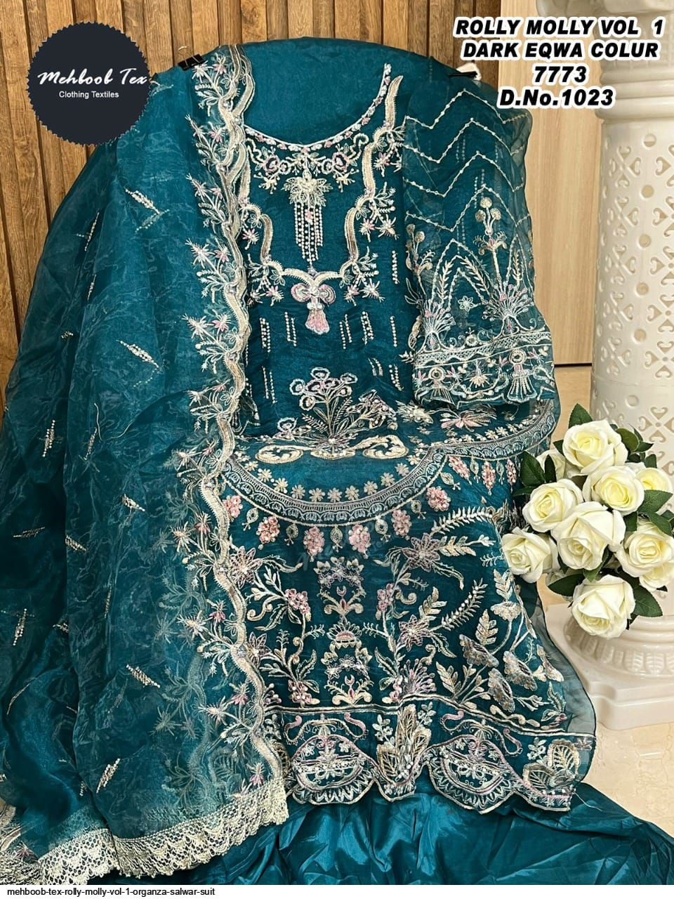 MEHBOOB TEX Rolly molly vol 1 organza SALWAR SUIT