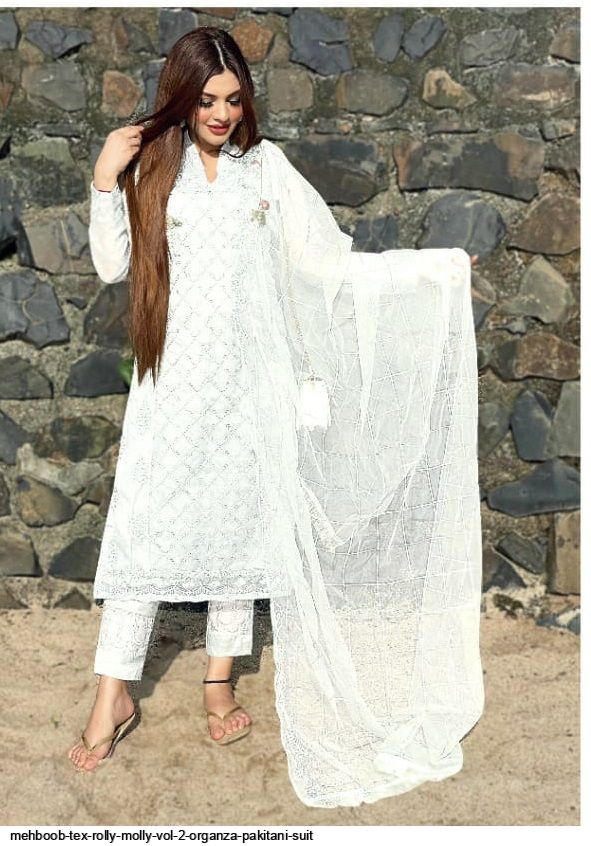 mehboob tex Rolly molly vol 2 organza pakitani suit