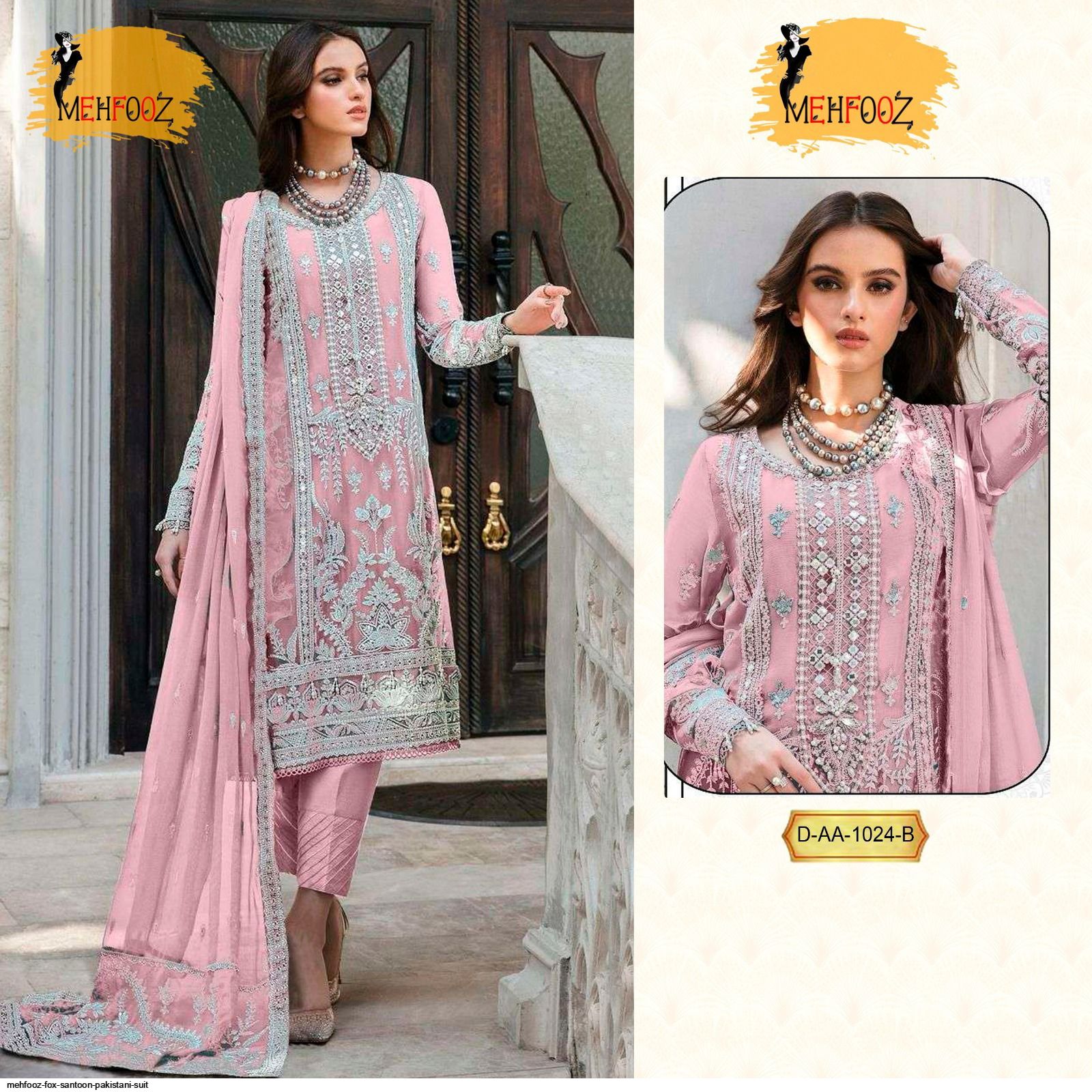 MEHFOOZ fox SANTOON PAKISTANI SUIT