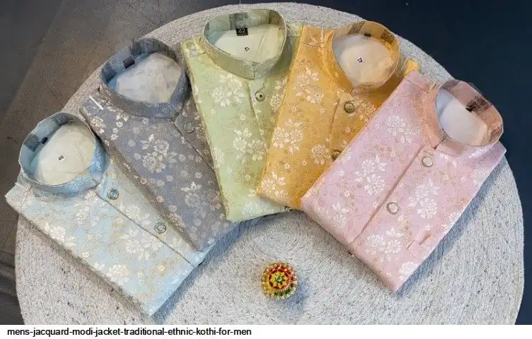 Men’s Jacquard Modi Jacket | Wholesale Traditional Kothis