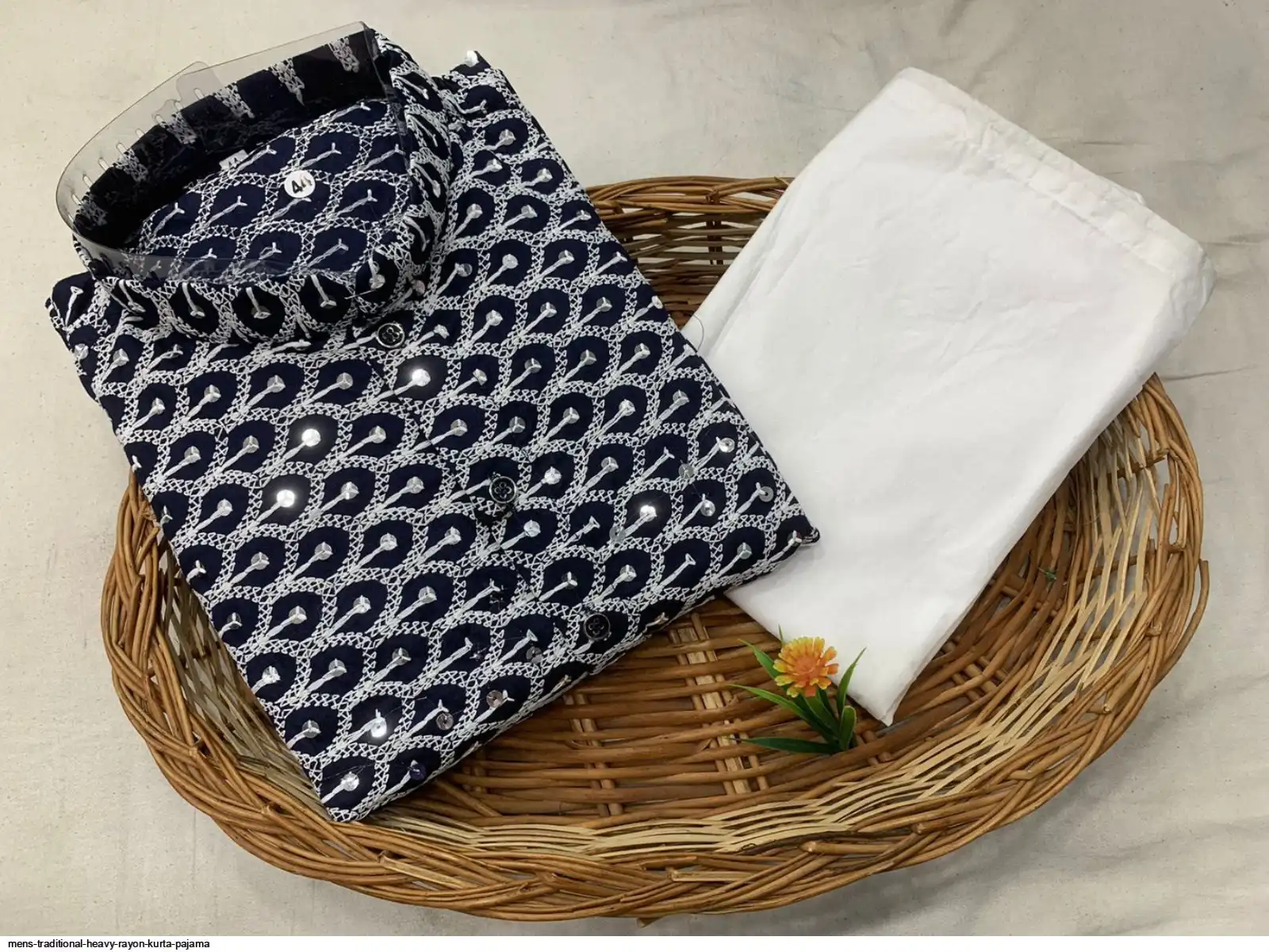 Mens Traditional Heavy Rayon Kurta pajama