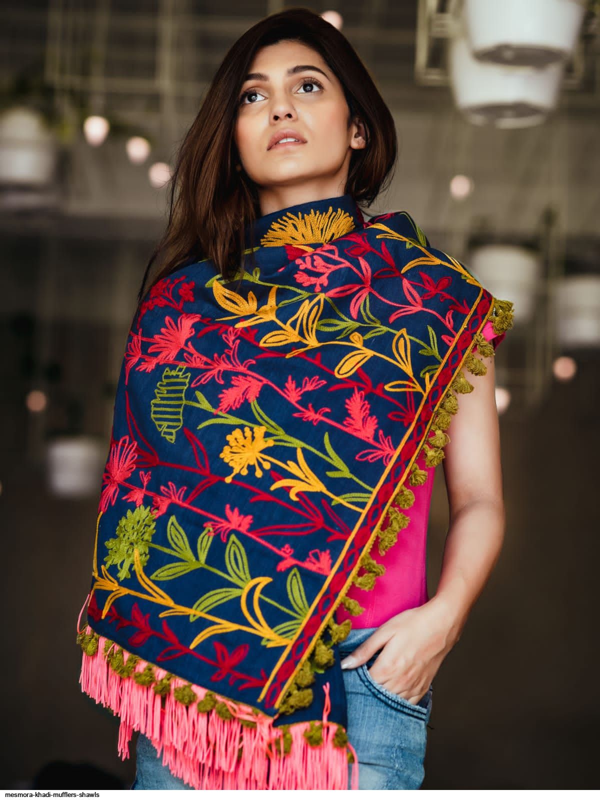MESMORA KHADI MUFFLERS SHAWLS