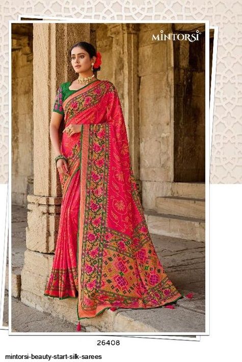 MINTORSI Beauty Start Silk SAREES