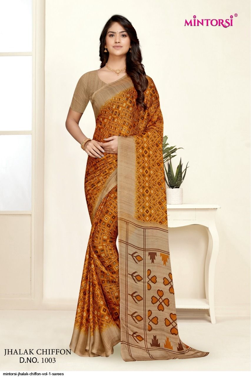 MINTORSI Jhalak Chiffon Vol 1 SAREES