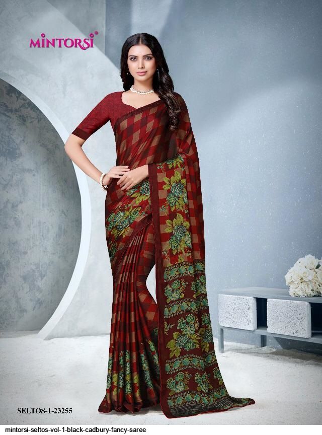 MINTORSI SELTOS VOL 1 Black Cadbury fancy saree