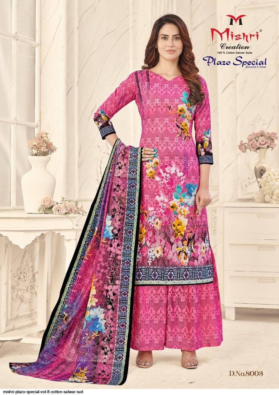MISHRI PLAZO SPECIAL vol 8 cotton salwar suit