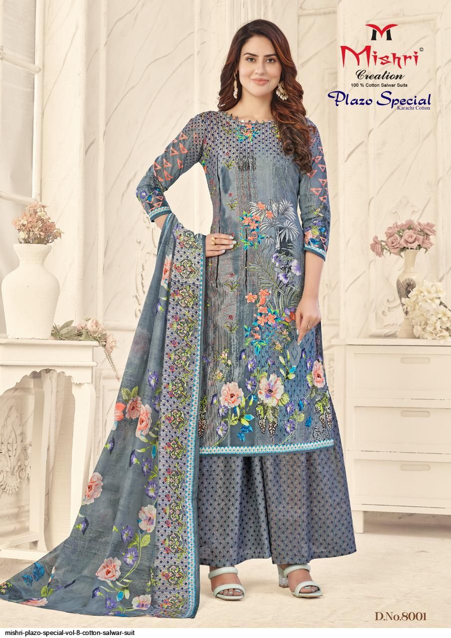 MISHRI PLAZO SPECIAL vol 8 cotton salwar suit