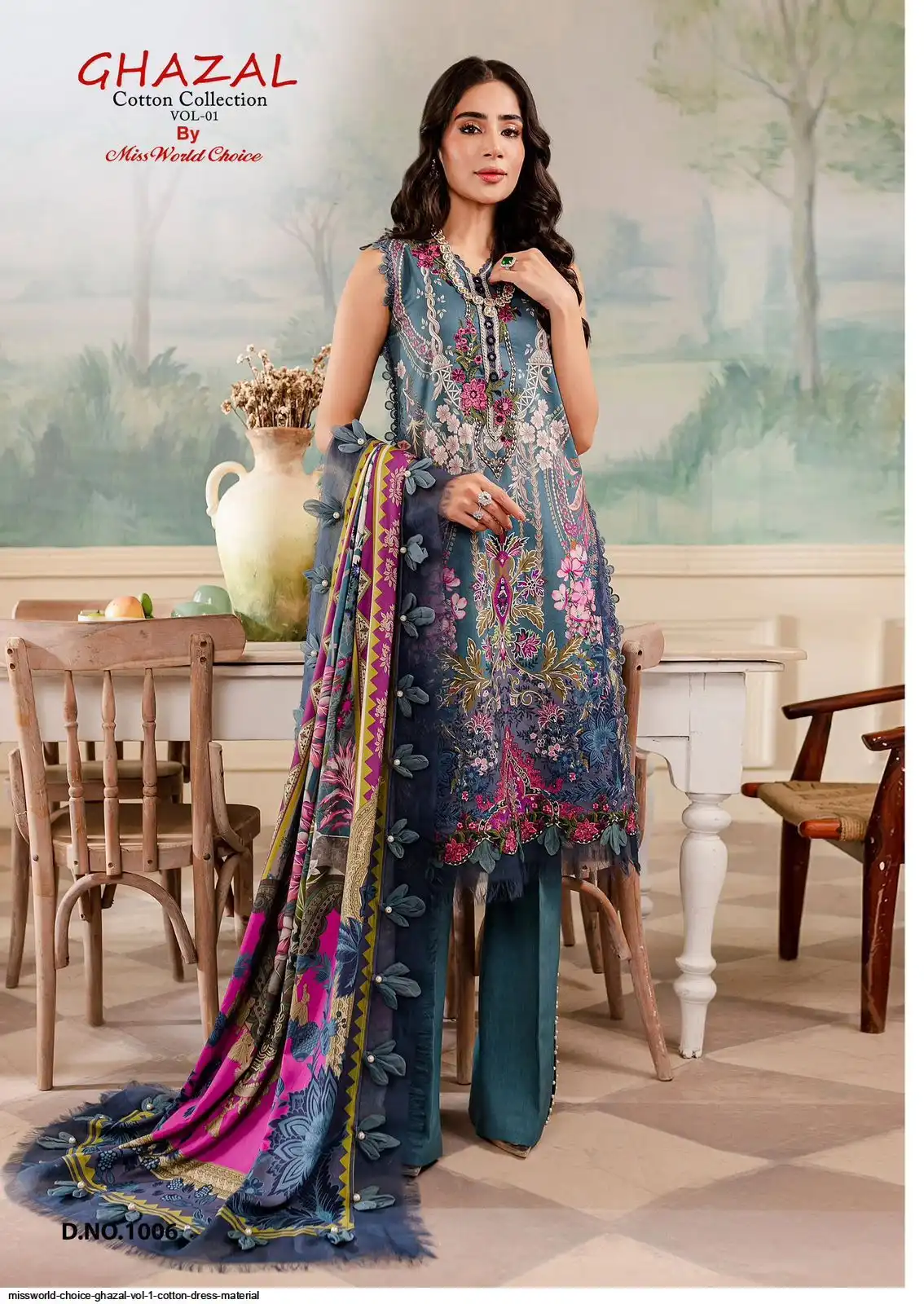 missworld choice GHAZAL VOL 1 COTTON dress material