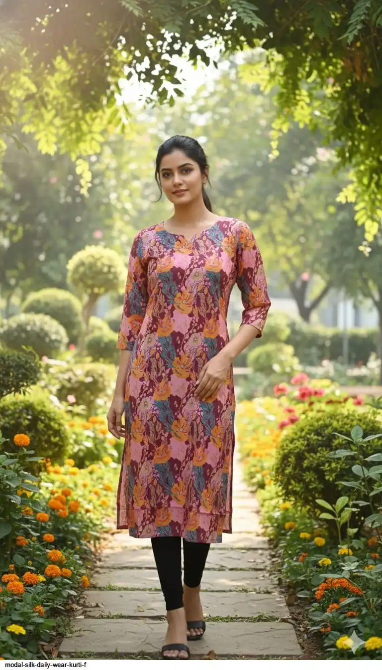 Modal Silk Daily Wear Kurti Wholesale