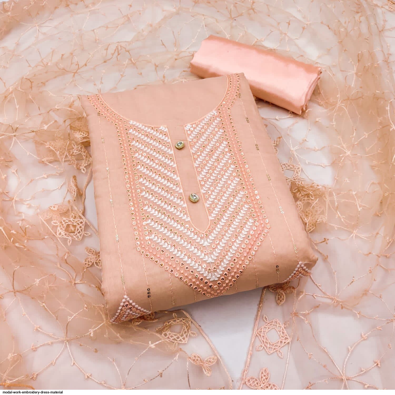 MODAL WORK EMBROIDERY dress material