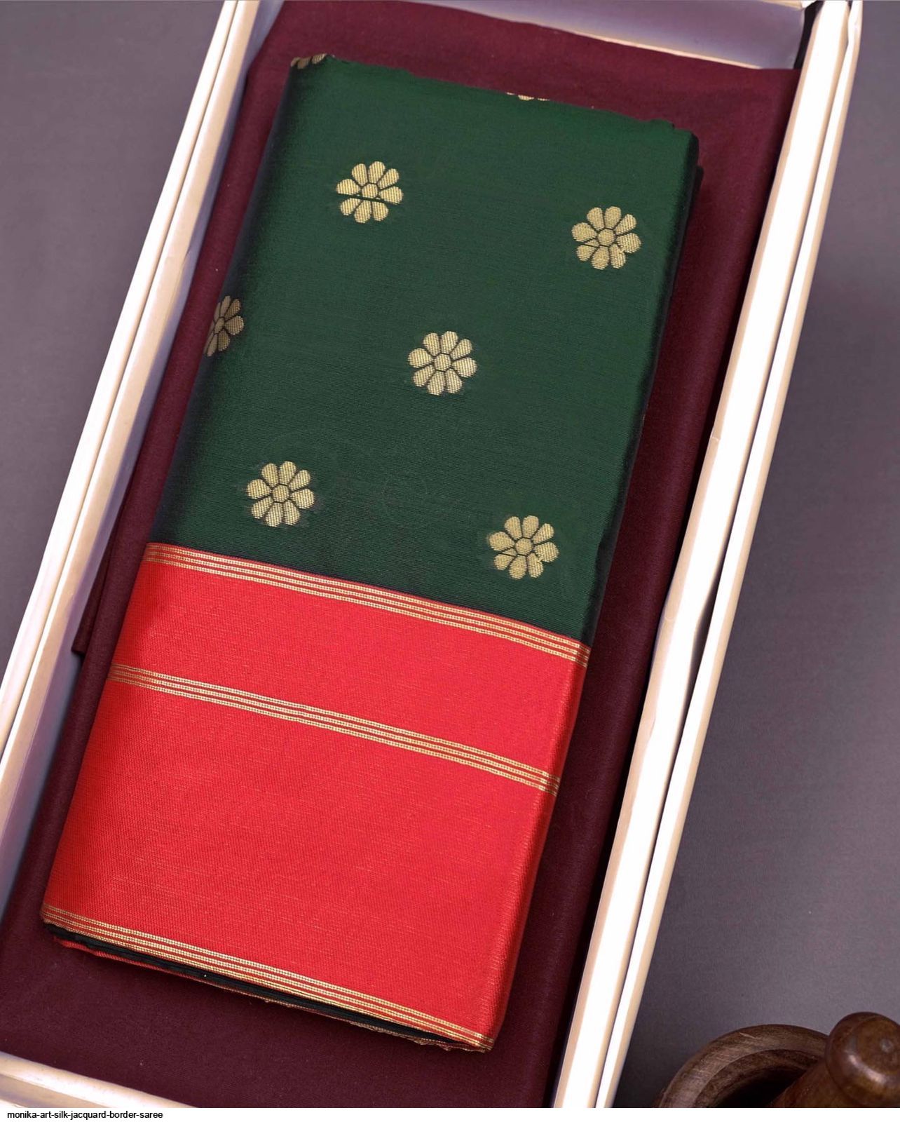 MONIKA ART SILK JACQUARD BORDER SAREE