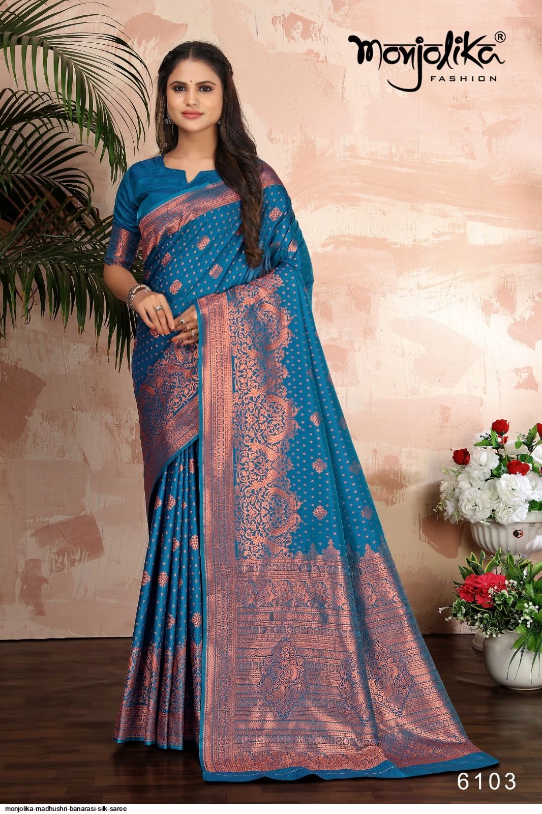 MONJOLIKA MADHUSHRI BANARASI SILK saree