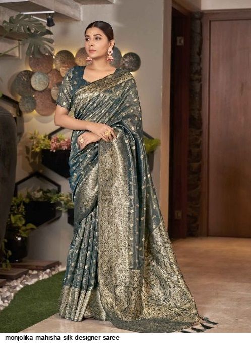 MONJOLIKA MAHISHA SILK DESIGNER SAREE