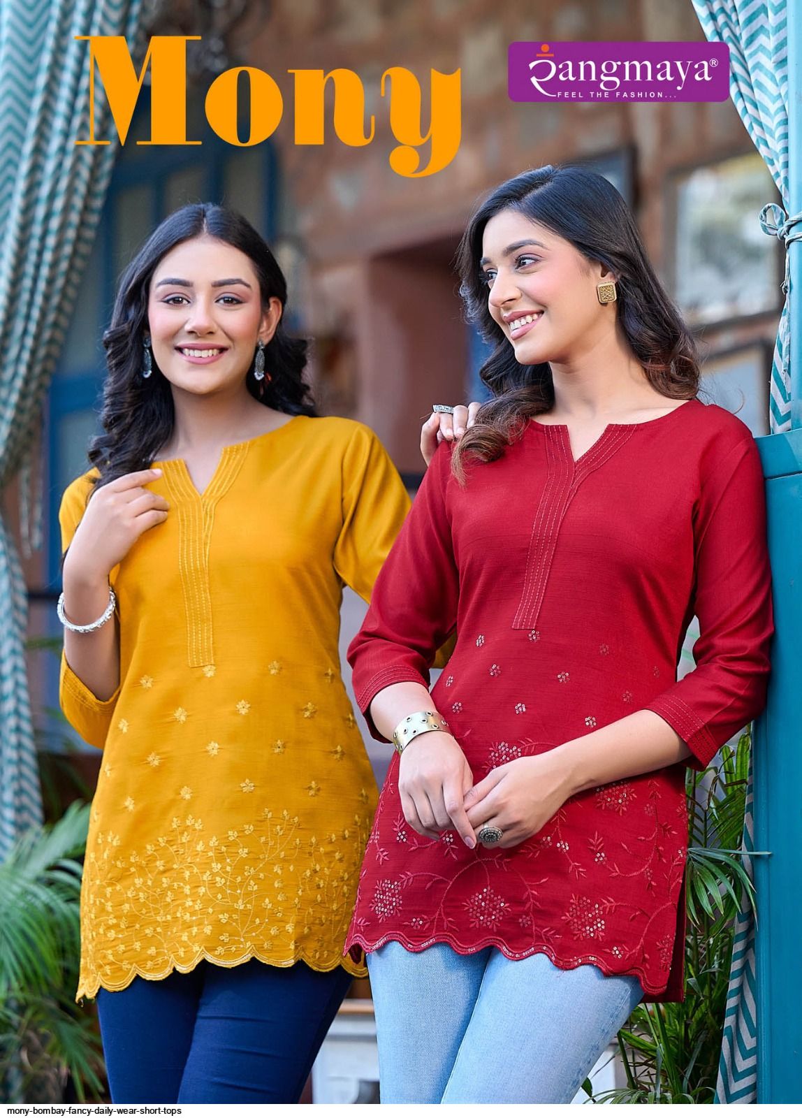 MONY BOMBAY FANCY DAILY WEAR SHORT TOPS