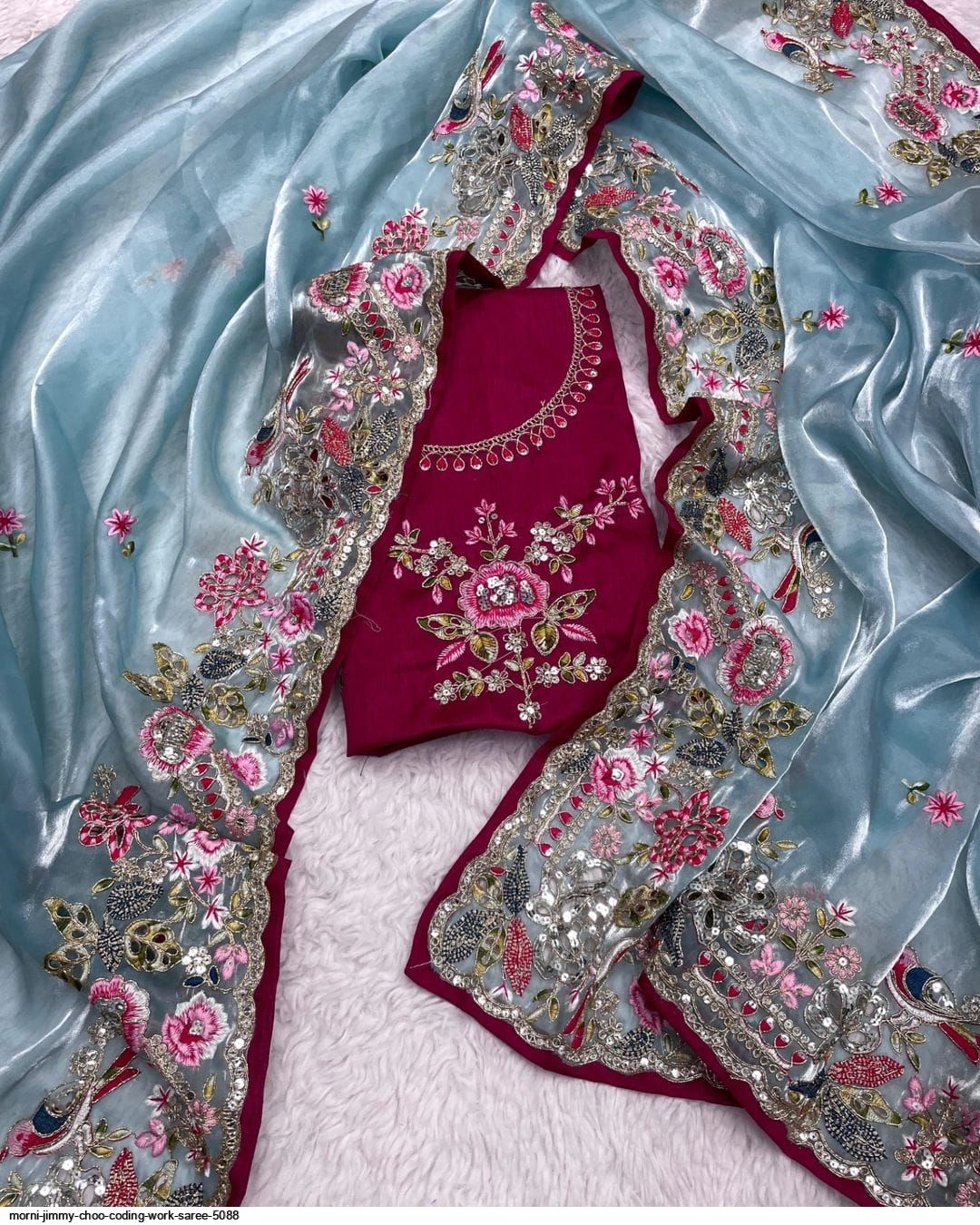 MORNI JIMMY CHOO CODING WORK SAREE 5088