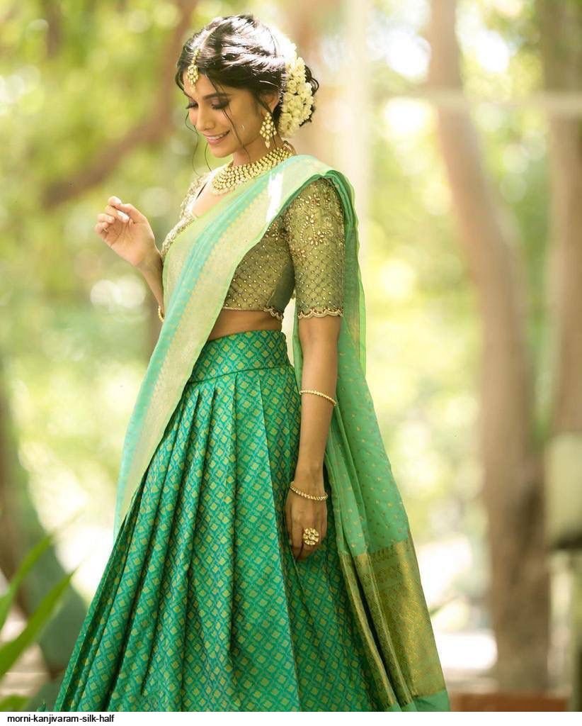 MORNI KANJIVARAM SILK HALF