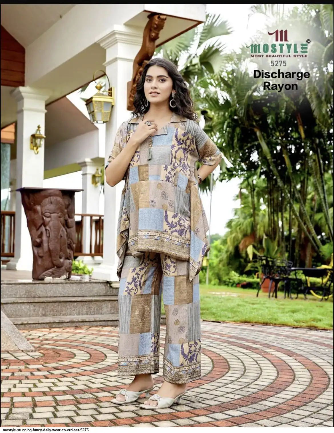 MOSTYLE STUNNING FANCY DAILY WEAR CO ORD SET 5275