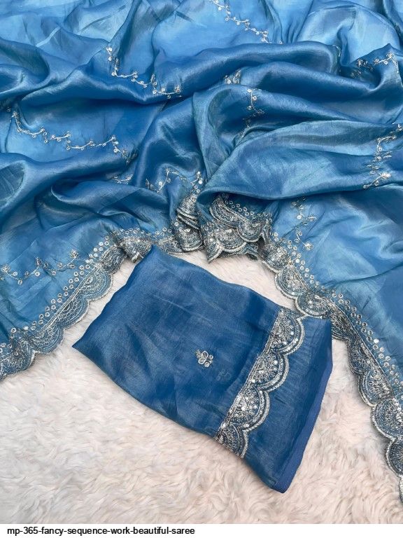 Mp 365 fancy sequence work beautiful saree