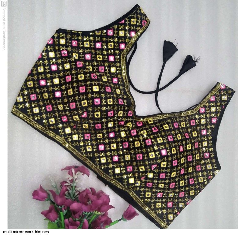 Multi Mirror Work Blouses