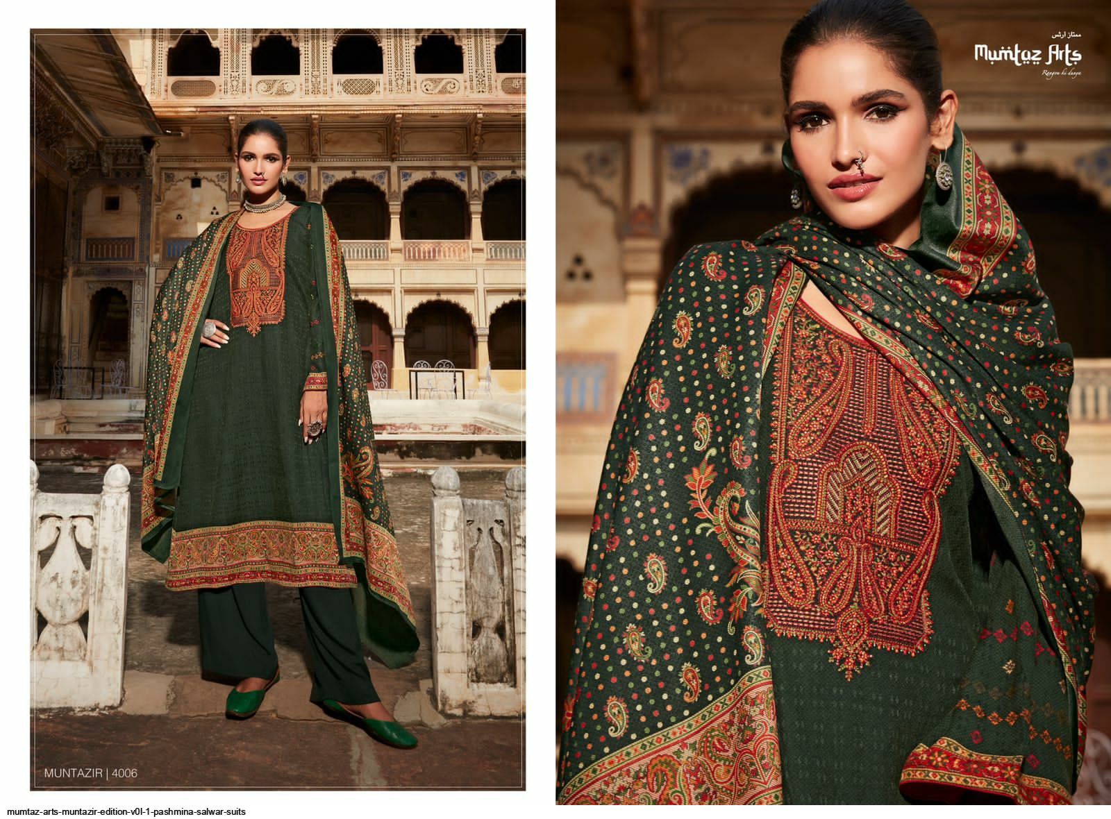 MUMTAZ ARTS MUNTAZIR EDITION V0L 1 Pashmina SALWAR SUITS