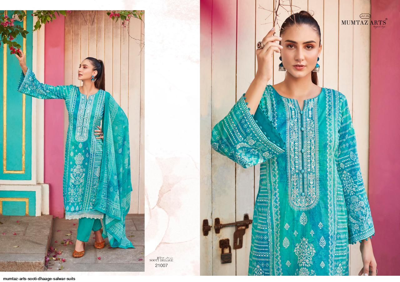 MUMTAZ ARTS SOOTI DHAaGE salwar suits