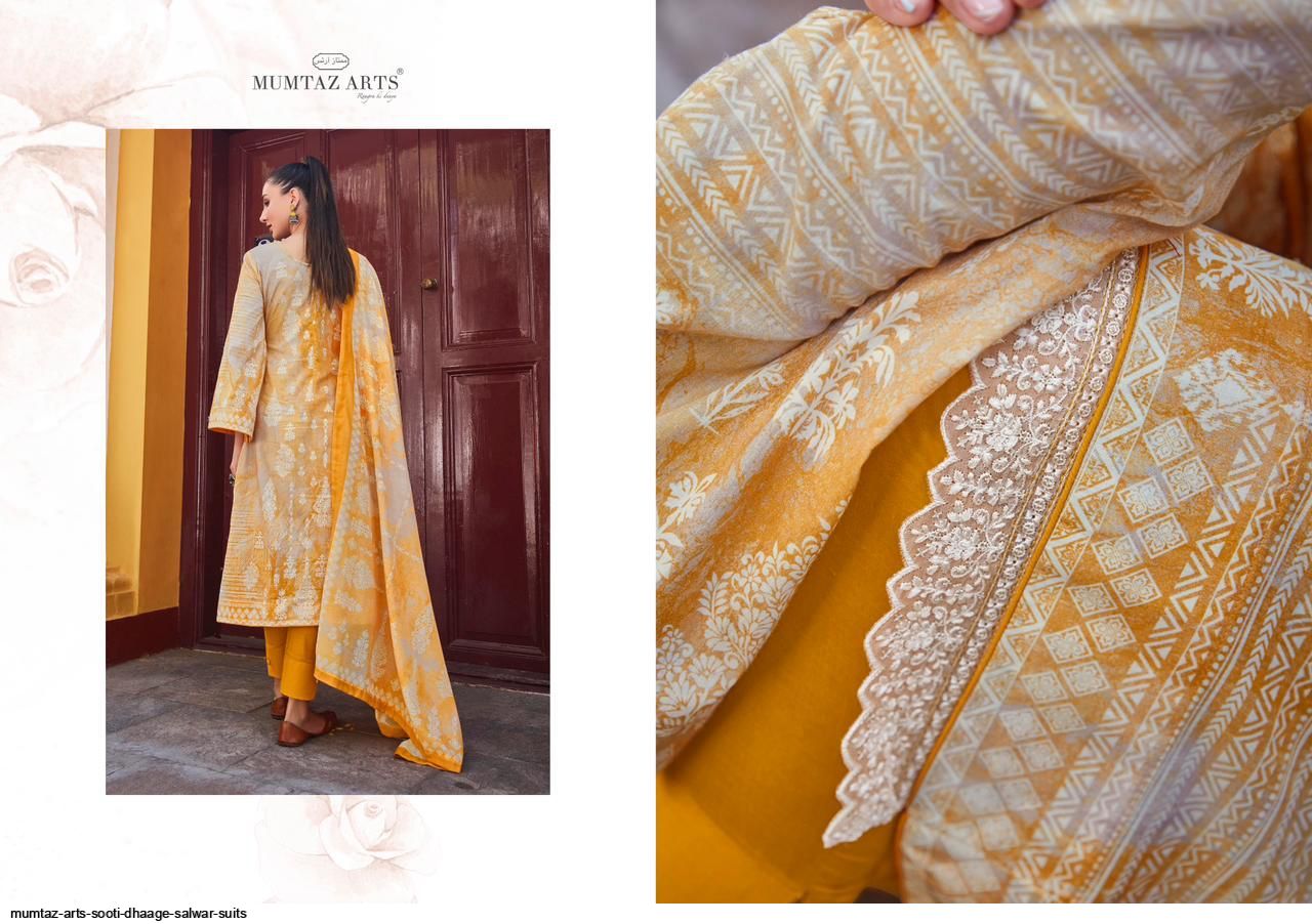 MUMTAZ ARTS SOOTI DHAaGE salwar suits