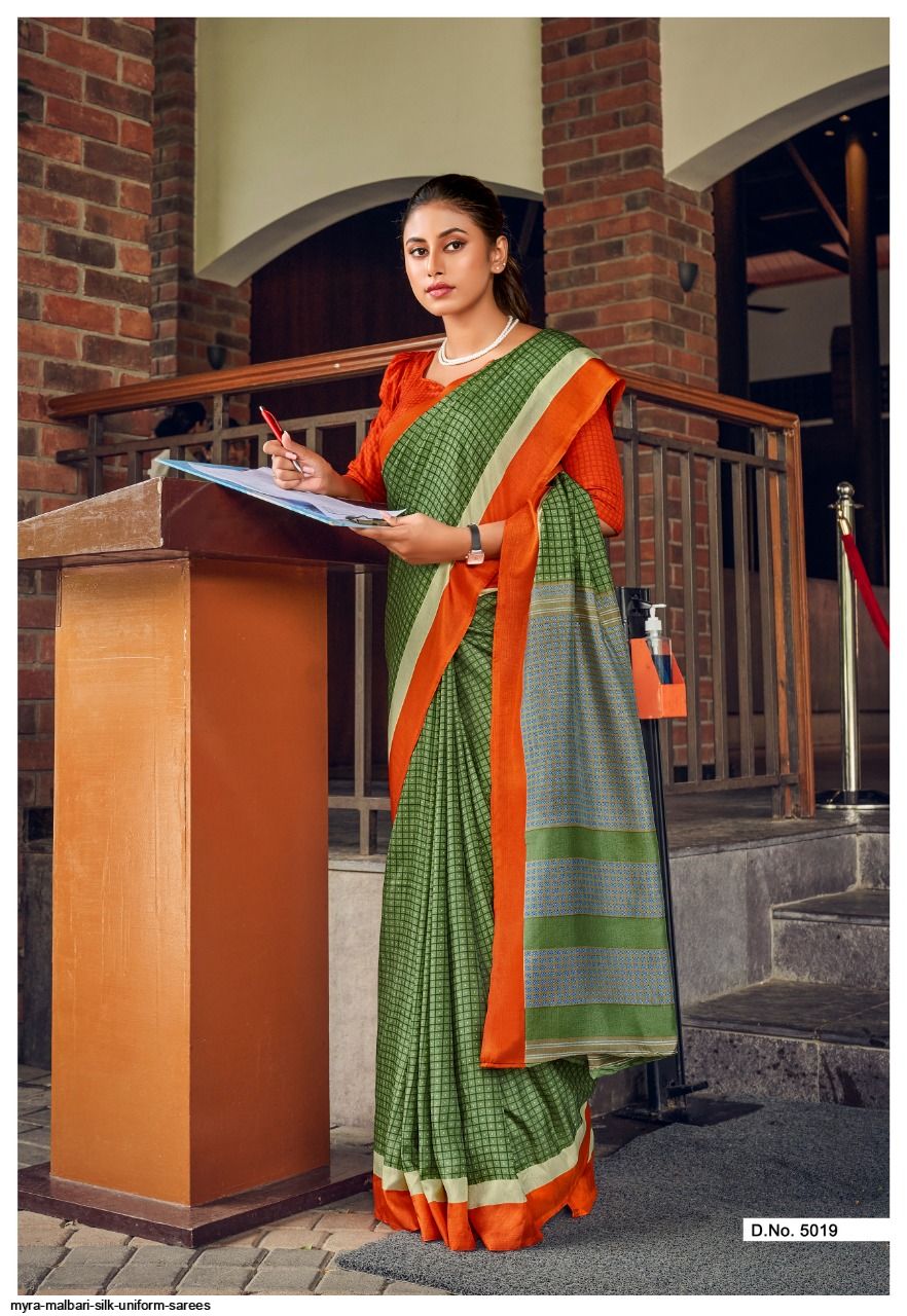 MYRA MALBARI SILK UNIFORM SAREES