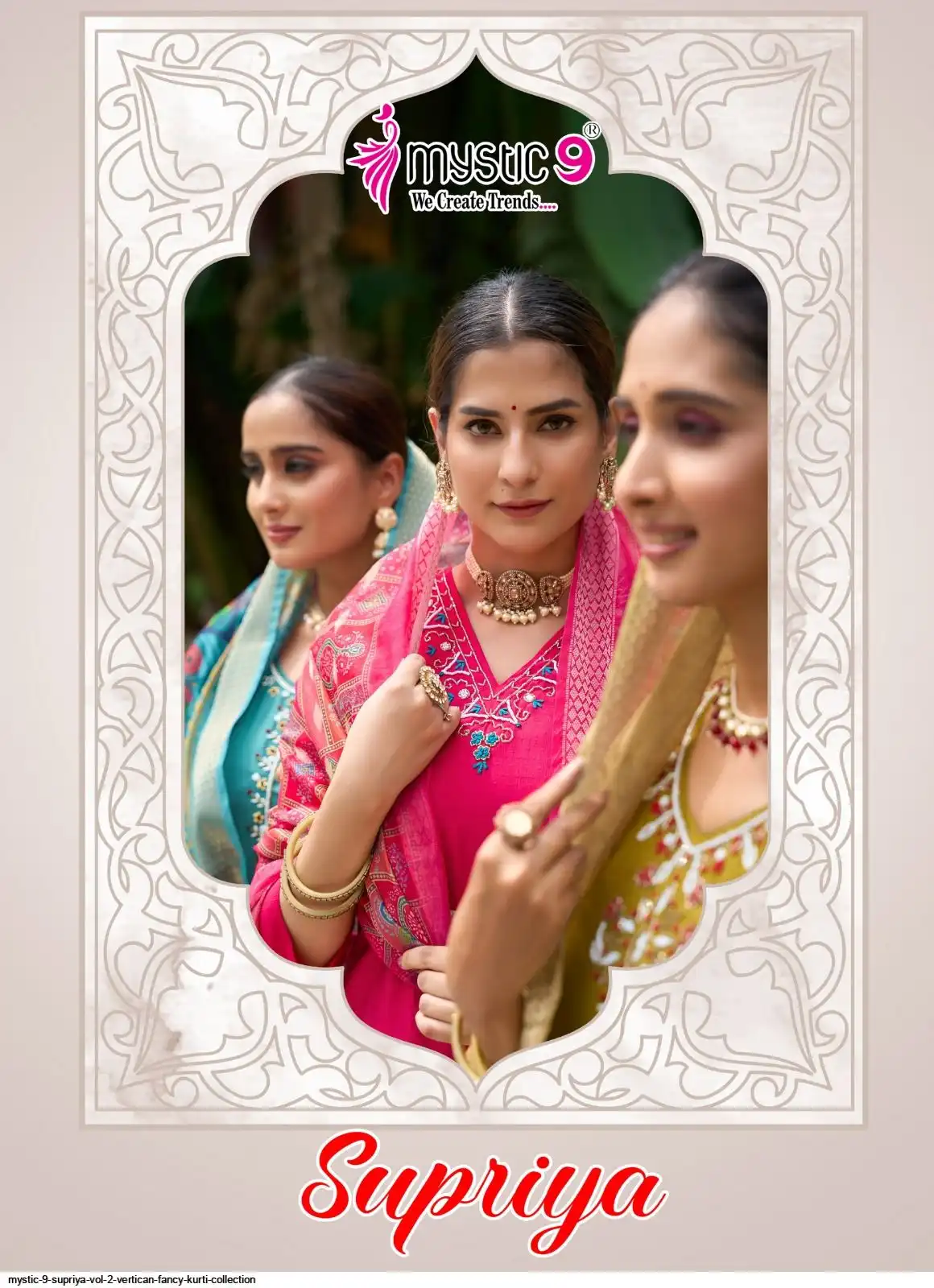 Mystic 9 Supriya Vol-2 Vertican Fancy Kurti