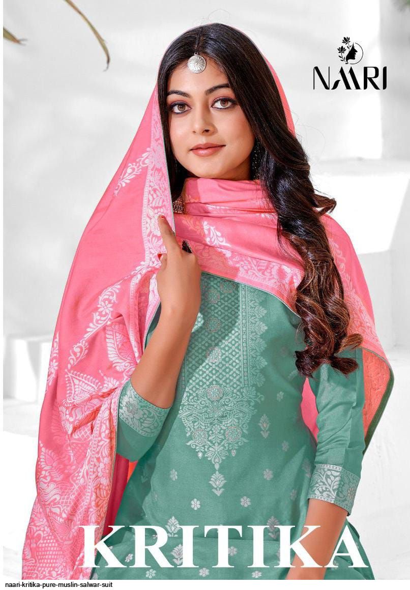 NAARI KRITIKA PURE MUSLIN SALWAR SUIT