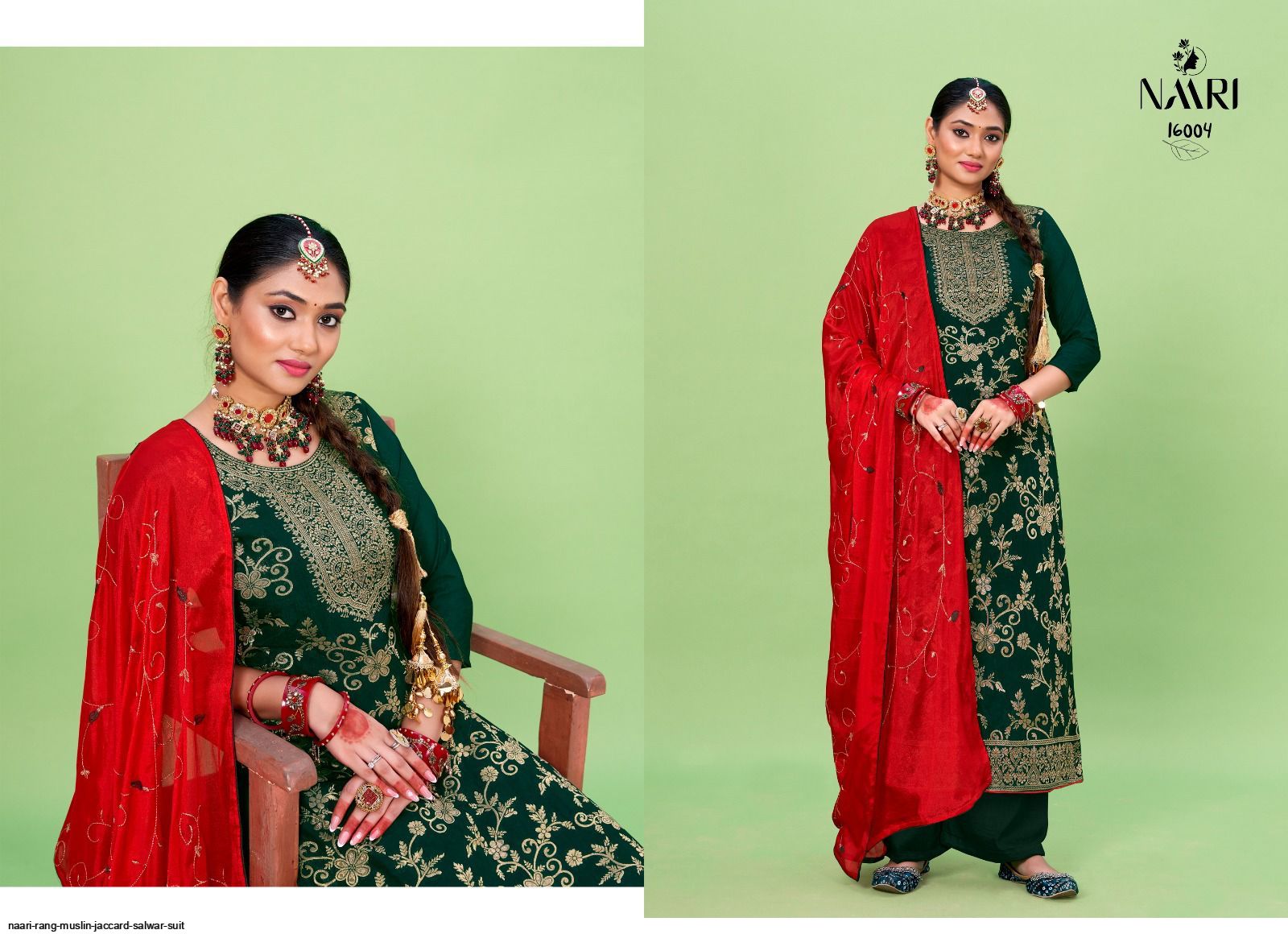 NAARI RANG Muslin Jaccard SALWAR SUIT