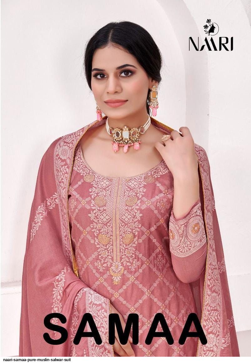 NAARI SAMAA PURE MUSLIN SALWAR SUIT