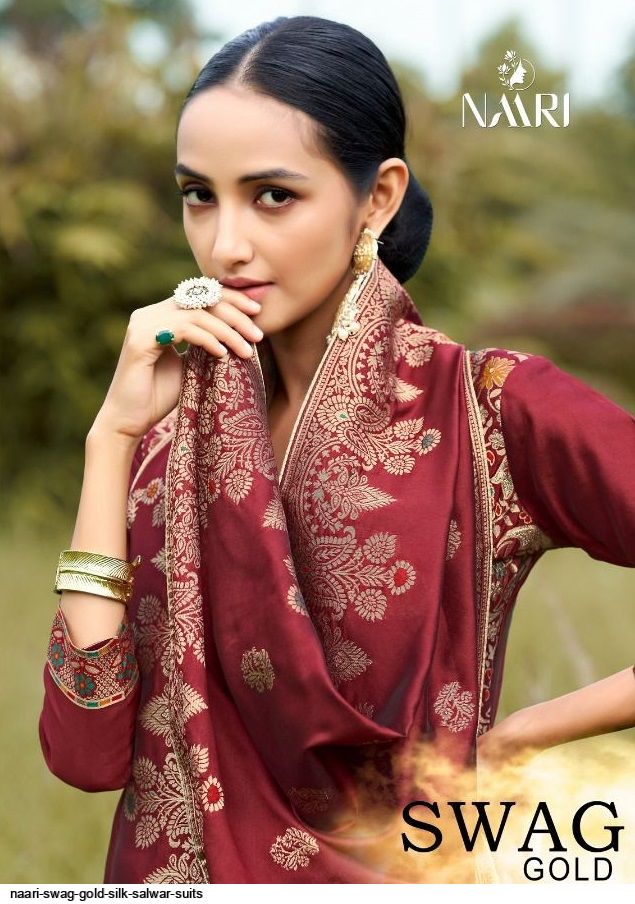 NAARI SWAG GOLD SILK SALWAR SUITS