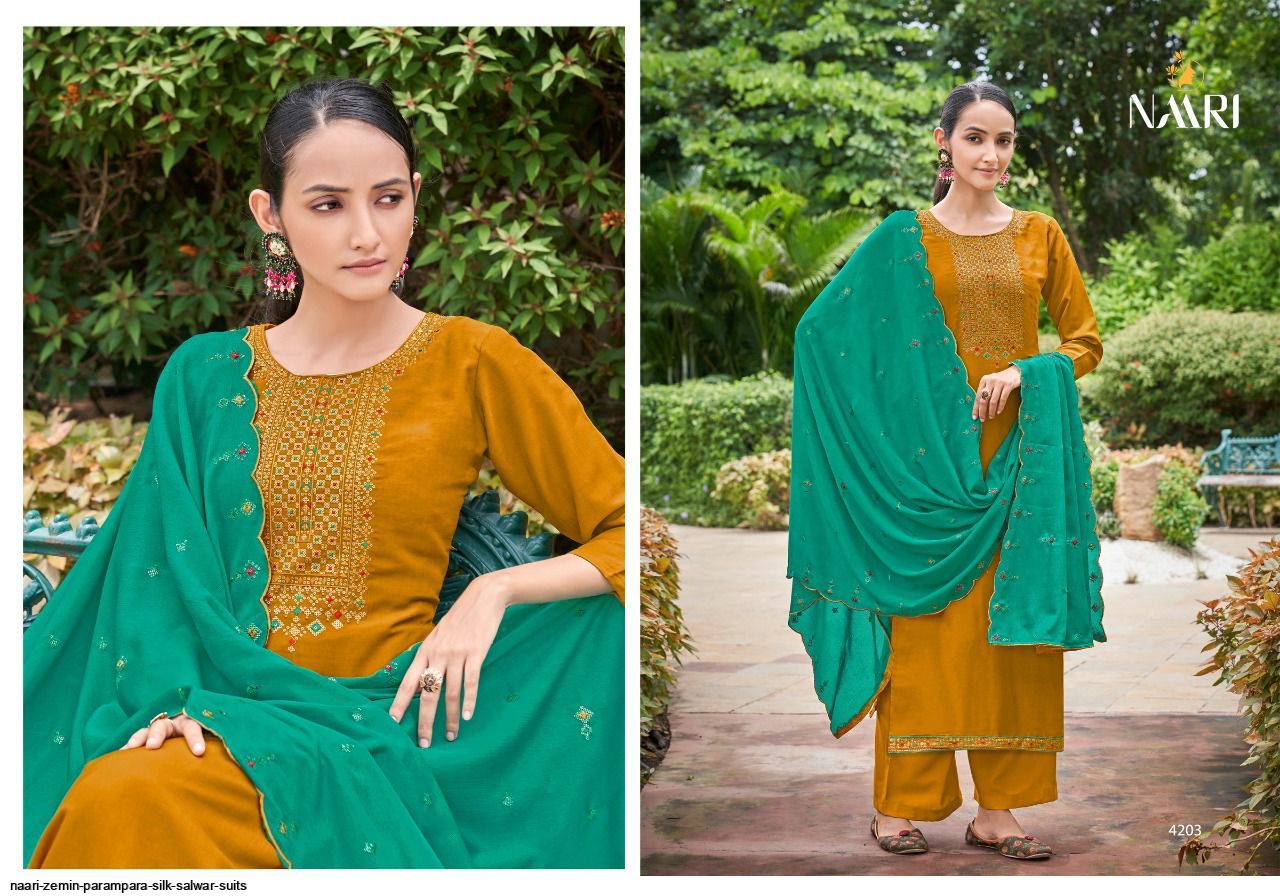 NAARI ZEMIN PARAMPARA silk SALWAR SUITS